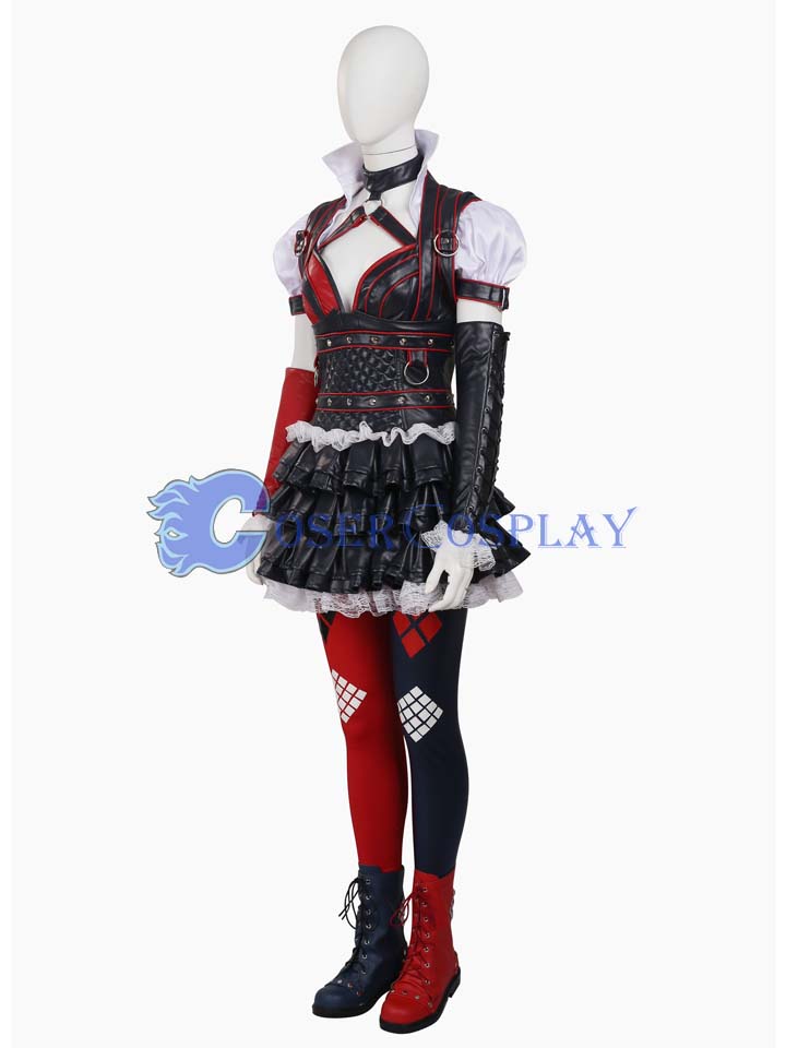 2018 Harley Quinn Batman Arkham Knight Cosplay Costume | cosercosplay.com